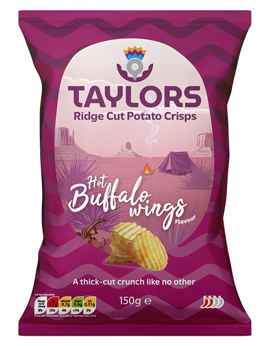 Taylors Snacks - Hot Buffalo Wings Ridge Cut Crisps, € 3,50